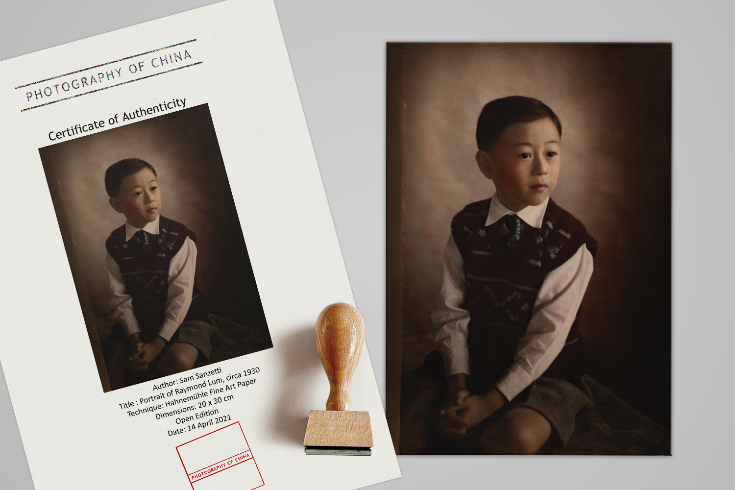 Sam Sanzetti - Portrait of Raymond Lum - Large